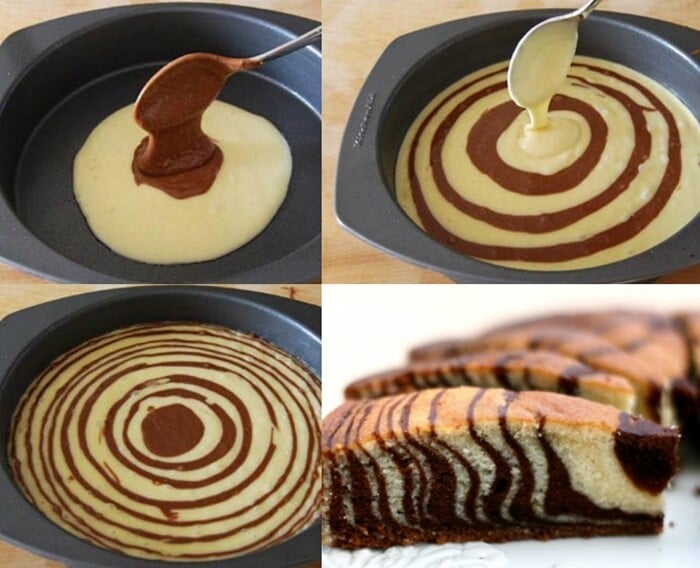 Receita de Bolo Zebra: fofo e delicioso