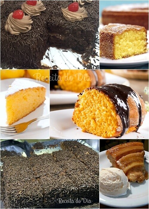 Receita de bolo: melhores receitas de bolos simples