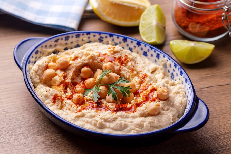 Receita de Homus – pasta árabe de grão-de-bico