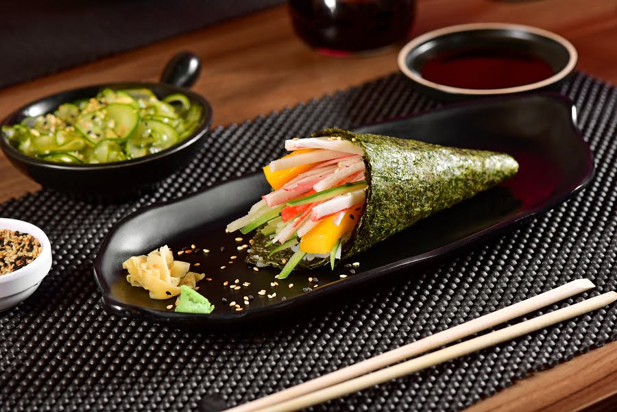 Receita de Temaki de Pepino e Manga