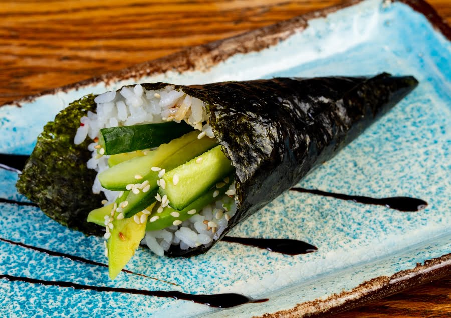 Receita de Temaki de Pepino e Manga
