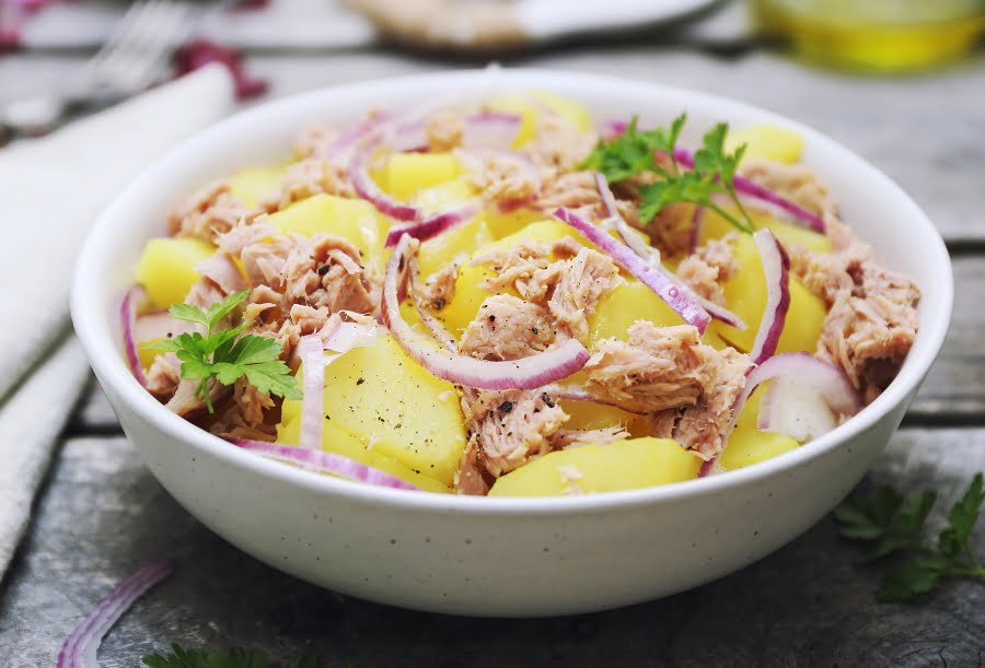 Receita de Salada de Atum com Batata